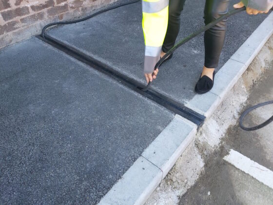 Using a cable gully to charge your electric car at home